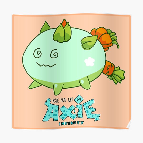 "Axie Infinity Fan Art" Poster for Sale by CalicoCatCyber | Redbubble