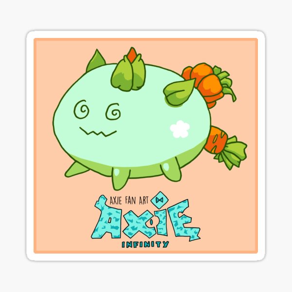 "Axie Infinity Fan Art" Sticker for Sale by CalicoCatCyber | Redbubble