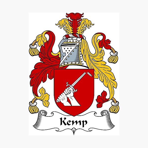 "Kemp Coat of Arms / Kemp Family Crest" Photographic Print for Sale by ...