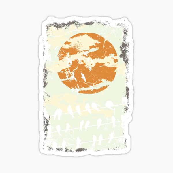 "Beautiful Birdy Design" Sticker for Sale by Outlookmesh | Redbubble