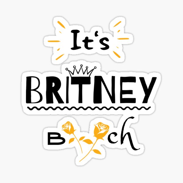 " The Name is Britney" Sticker for Sale by Damitparasayo | Redbubble