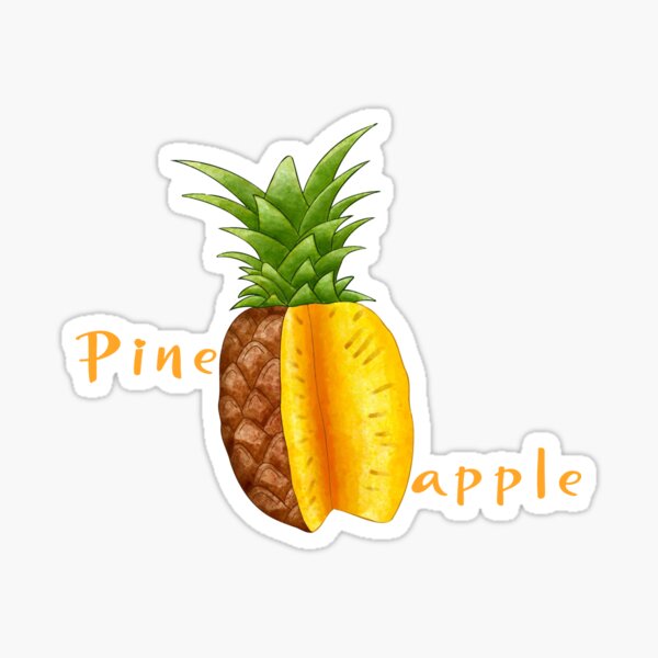 "Pineapple " Sticker for Sale by Ready4Design | Redbubble
