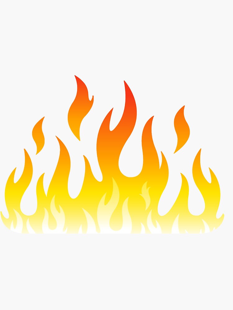 "Fire design" Sticker for Sale by marecare532 | Redbubble