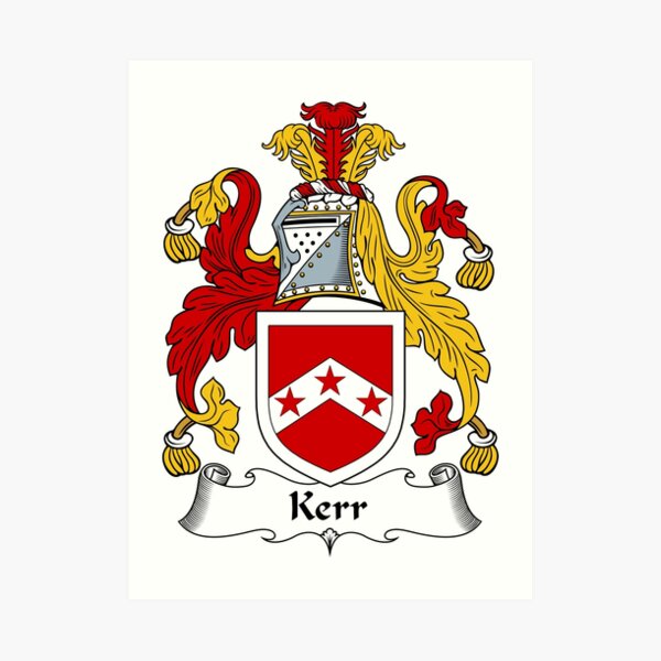 "Kerr Coat of Arms / Kerr Family Crest" Art Print for Sale by ...