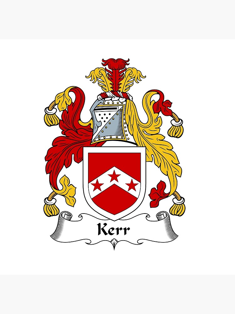 "Kerr Coat of Arms / Kerr Family Crest" Throw Pillow by ScotlandForever ...