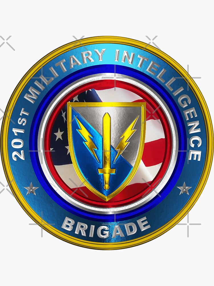 "201st Expeditionary Military Intelligence Brigade " Sticker for Sale ...