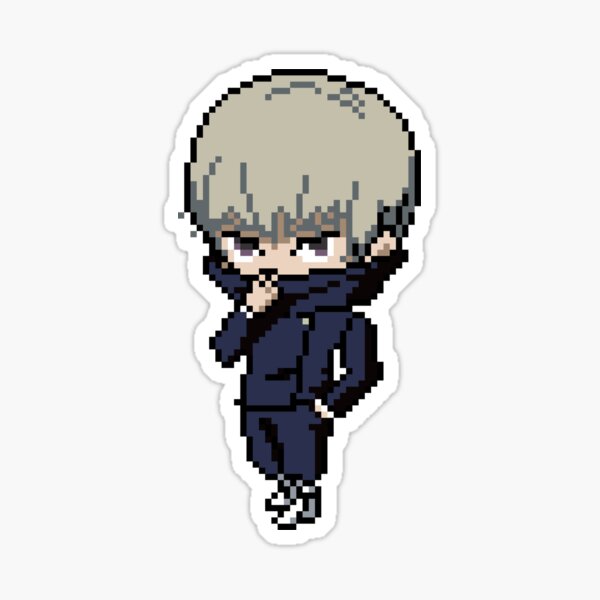 "Jujutsu Kaisen Toge Inumaki Pixel Art" Sticker for Sale by ...