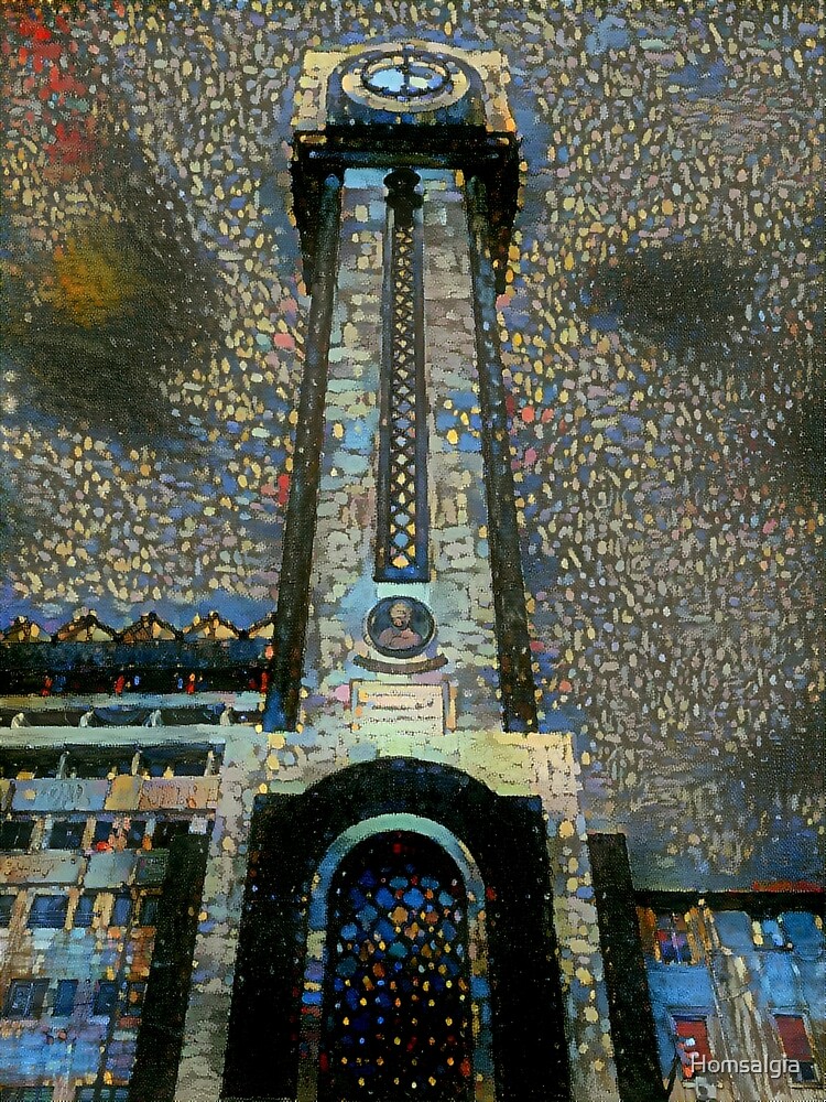 "Homs New Clock Tower - Kandinsky" Poster for Sale by Homsalgia | Redbubble