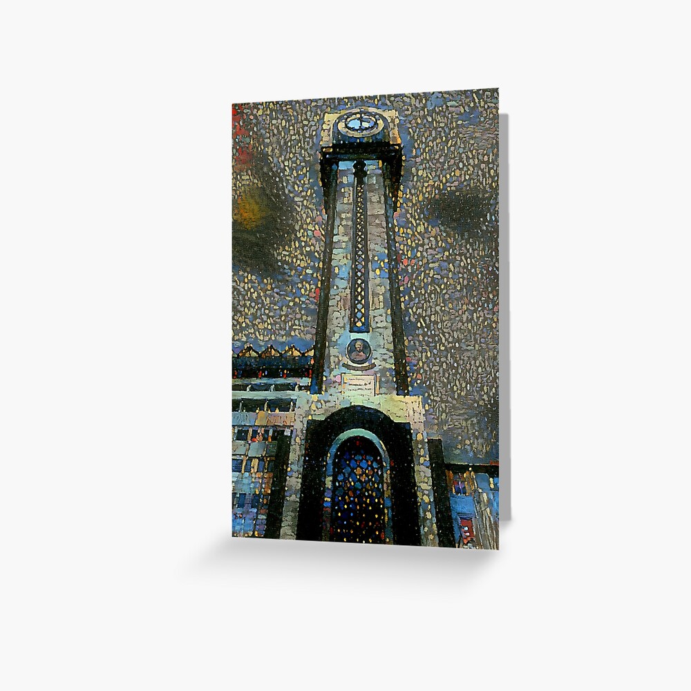 "Homs New Clock Tower - Kandinsky" Greeting Card for Sale by Homsalgia ...