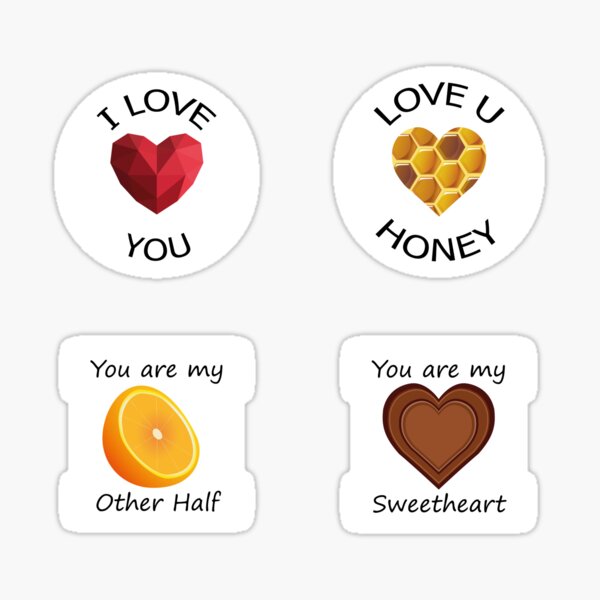 "Valentines Day Love Sticker Pack" Sticker by NimrodsDesigns | Redbubble