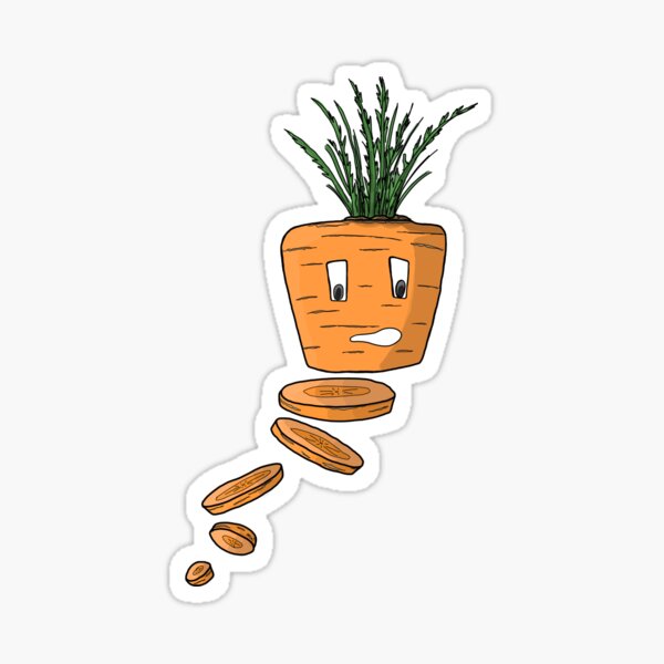 "cute carrot" Sticker for Sale by Steph6767 | Redbubble