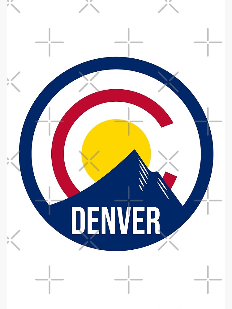 "Denver Colorado Flag Circle" Poster for Sale by Taumaturgo | Redbubble