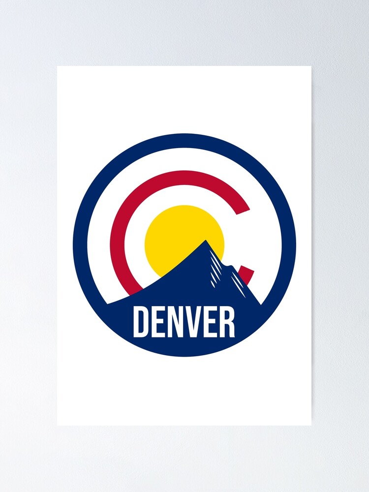 "Denver Colorado Flag Circle" Poster for Sale by Taumaturgo | Redbubble
