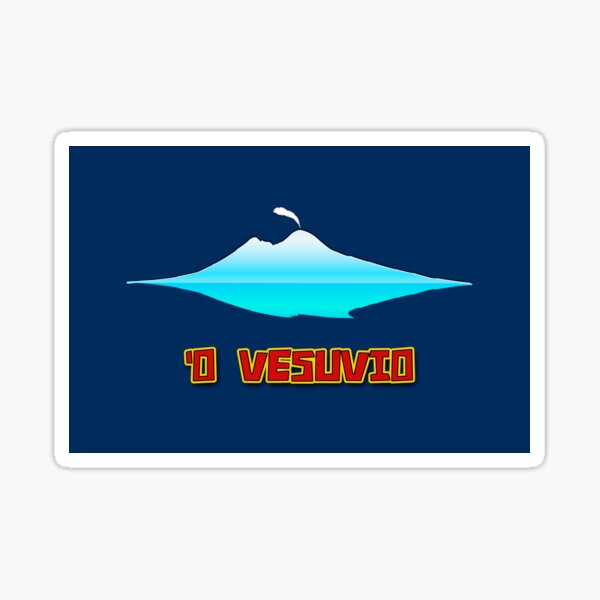 "Napoli, the smoking Vesuvio " Sticker for Sale by joesposito | Redbubble