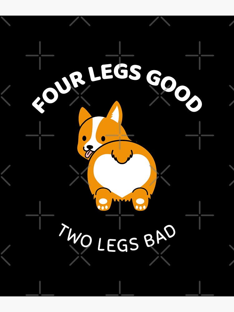"four legs good two legs bad" Sticker for Sale by Sinovius | Redbubble