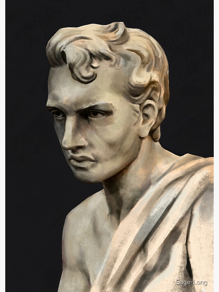"Angry Statue" Poster for Sale by Sage-Long | Redbubble