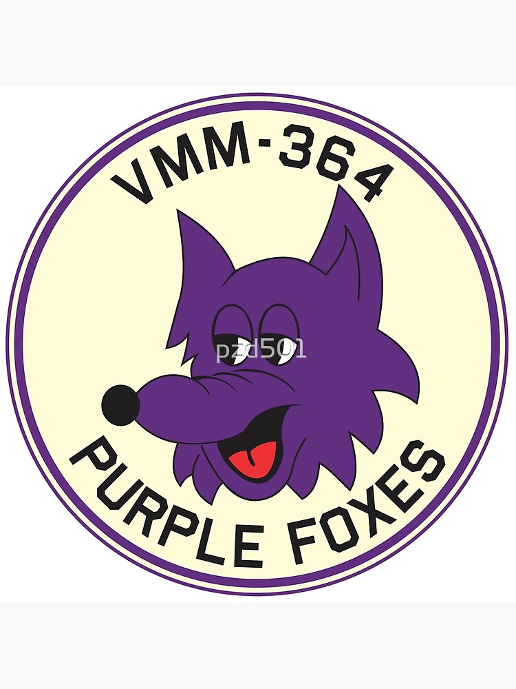 Lámina fotográfica «VMM-364 Escuadrón de zorros morados - Roundel ...