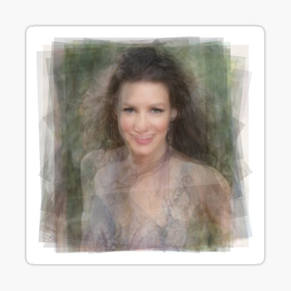 "Evangeline Lily Portrait Overlay" Sticker for Sale by overlay-art ...