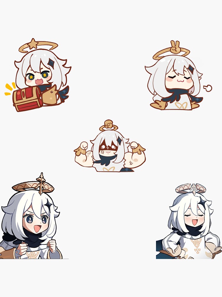 "Chibi Paimon Genshi Impact" Sticker for Sale by emilywysz | Redbubble