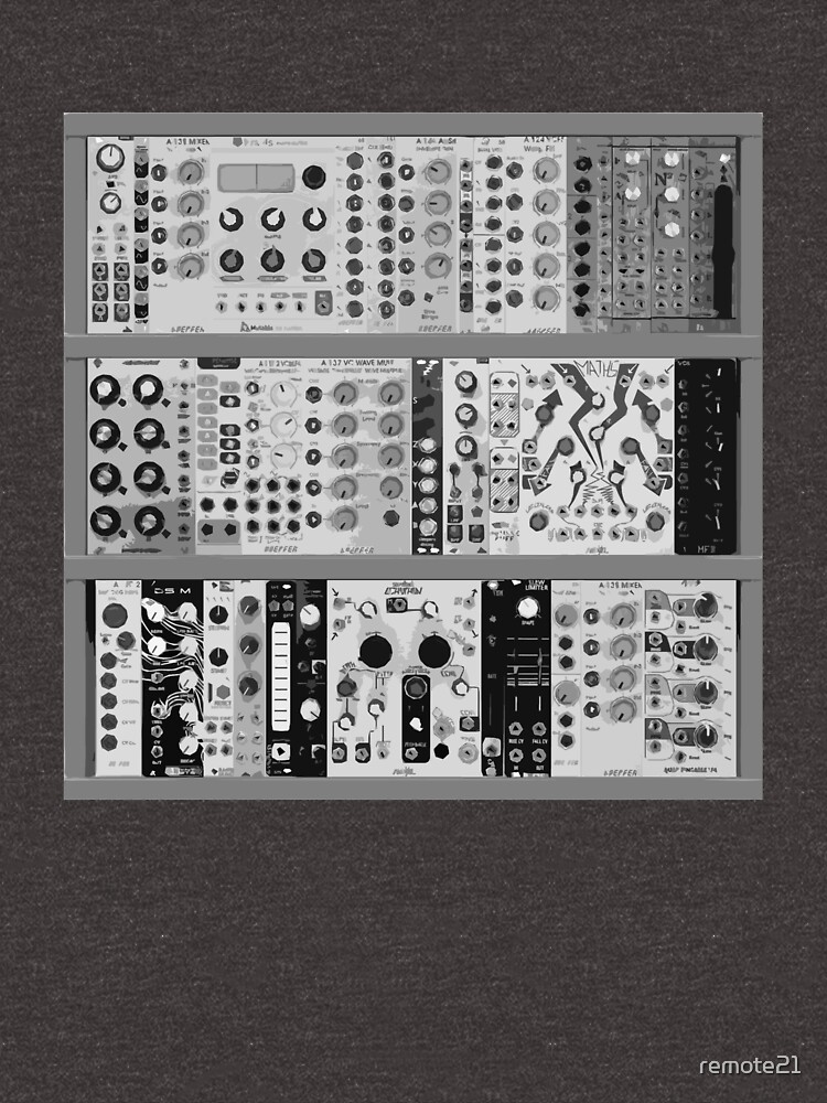 "Eurorack Modular 9U T-Shirt" T-shirt for Sale by remote21 | Redbubble ...