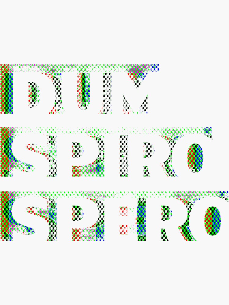 "dum spiro spero" Sticker for Sale by Wunderkammer-eu | Redbubble