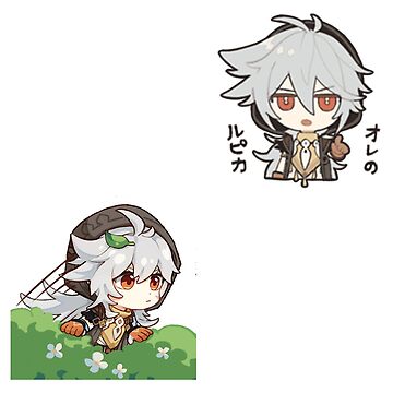 "Chibi Genshin Impact Razor" Sticker for Sale by Emily W | Redbubble