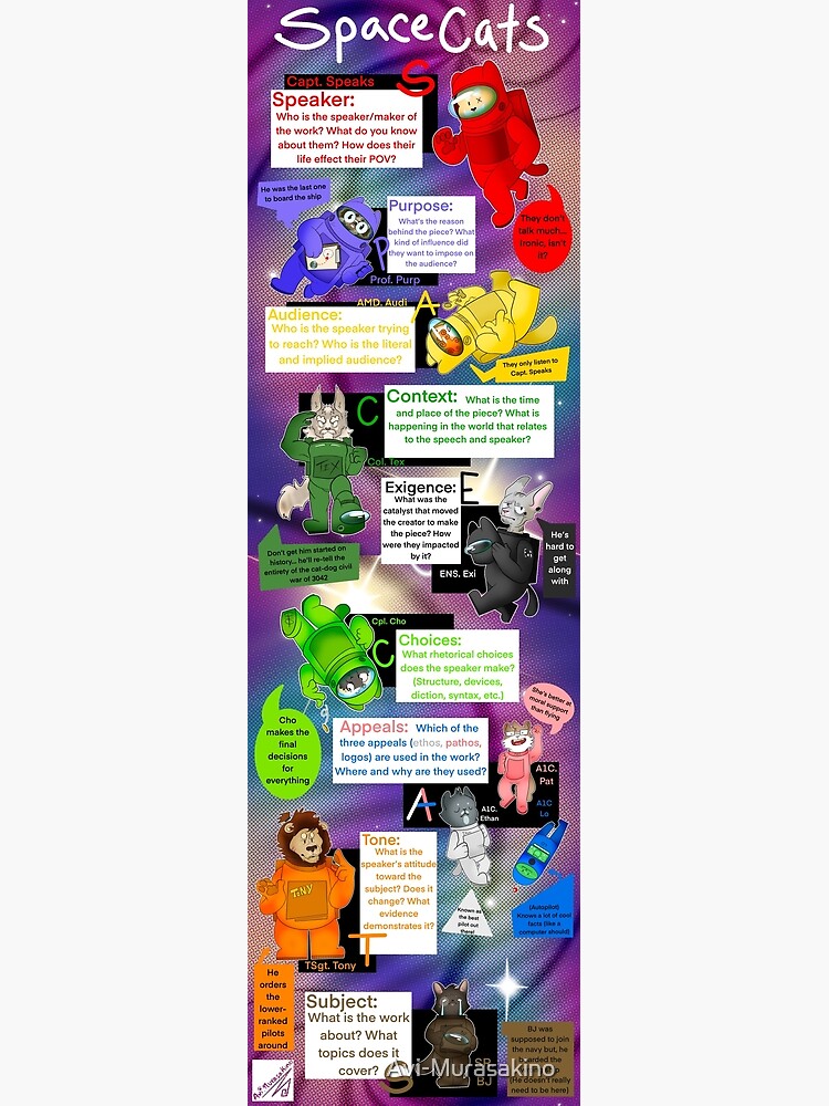 "Space Cat Rhetorical Analysis Poster" Poster for Sale by Avi ...