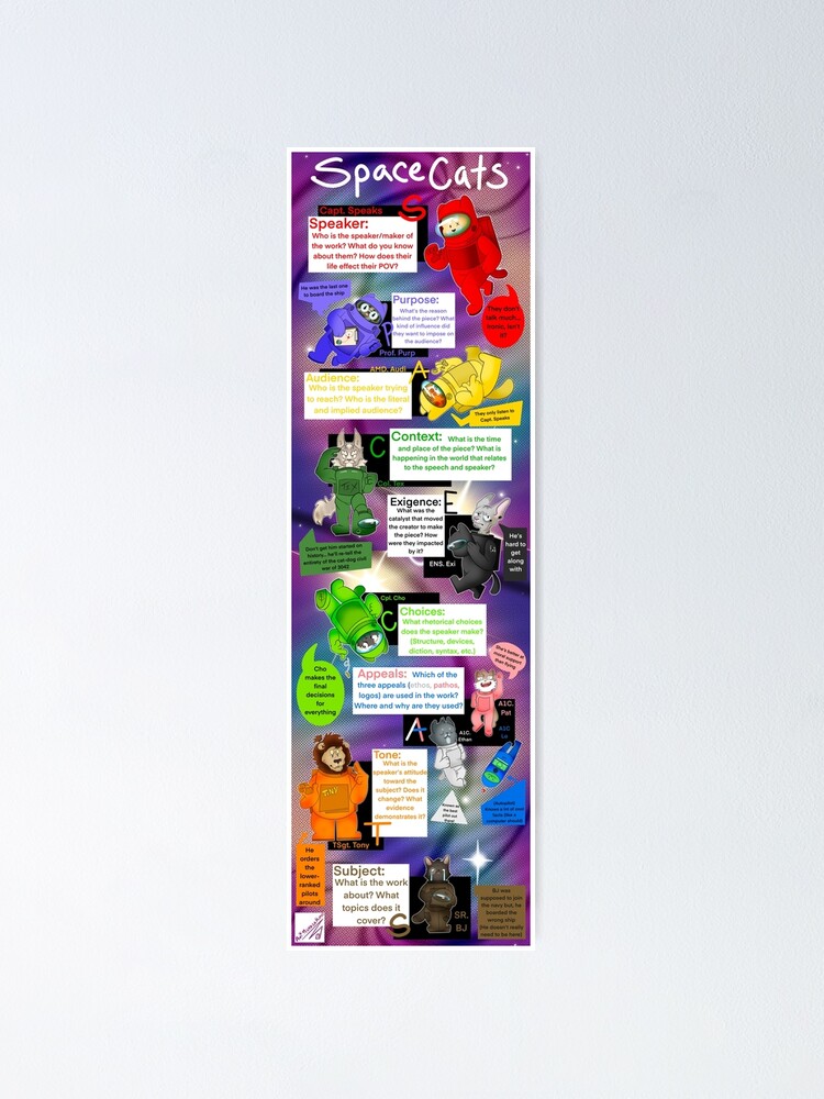 "Space Cat Rhetorical Analysis Poster" Poster for Sale by Avi ...