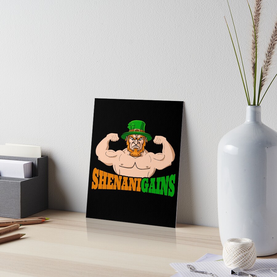 "Irish Muscular Leprechaun Bodybuilder St Patricks Day Flexing Biceps ...