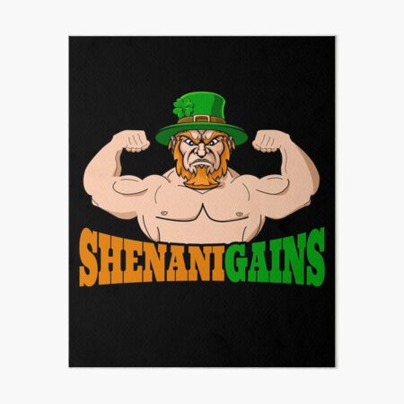 "Irish Muscular Leprechaun Bodybuilder St Patricks Day Flexing Biceps ...