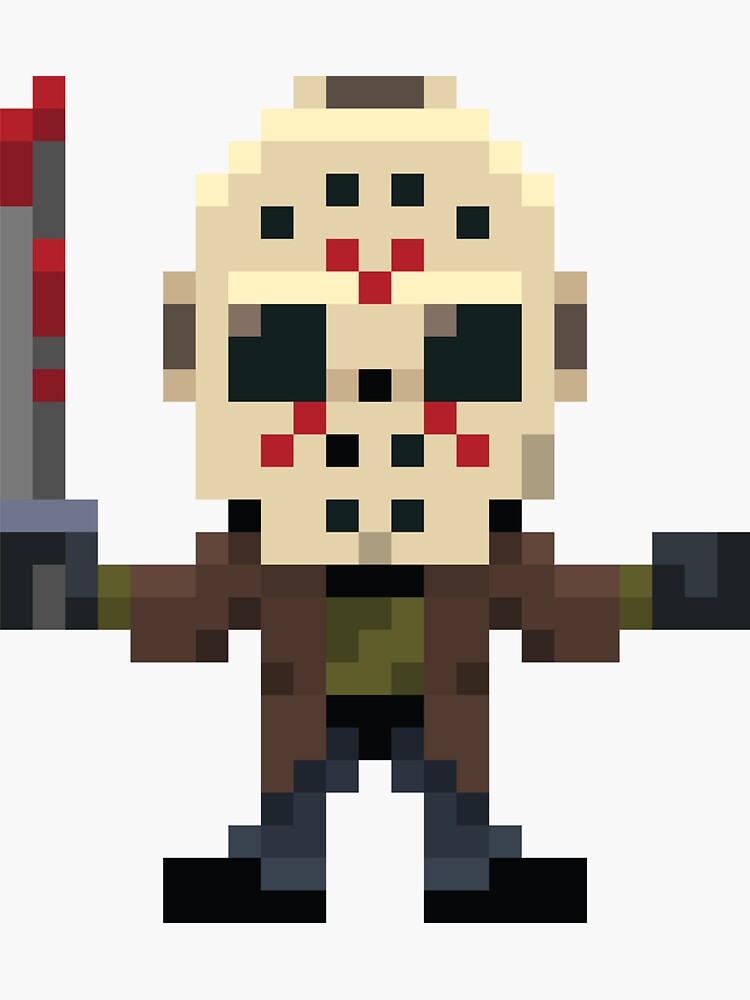 "Jason Pixel Art" Sticker for Sale by BitsandPixels | Redbubble