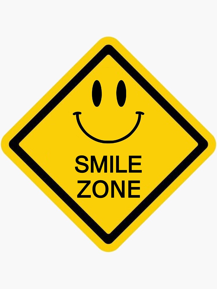 "Smile zone " Sticker for Sale by Dogscore | Redbubble