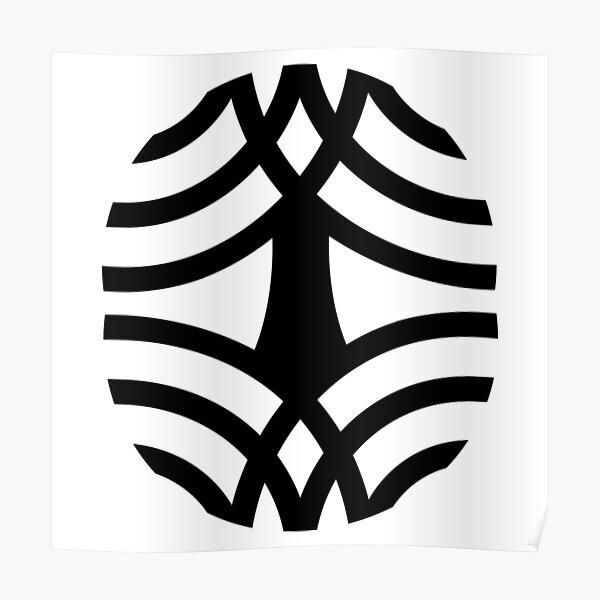 "Abstract Concept Black Tree Symbol" Poster for Sale by KukuRuz | Redbubble
