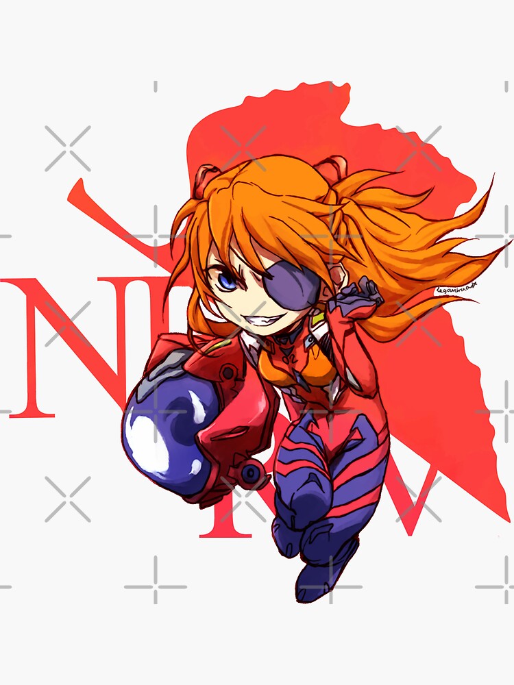 "Asuka" Sticker for Sale by legardrua | Redbubble