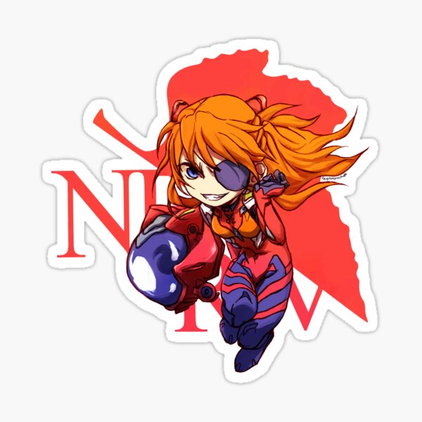 "Asuka" Sticker for Sale by legardrua | Redbubble