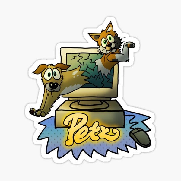 "Your Computer Petz" Sticker for Sale by pasquariello | Redbubble