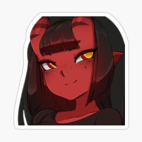 "meru the succubus " Sticker by mangakarim | Redbubble