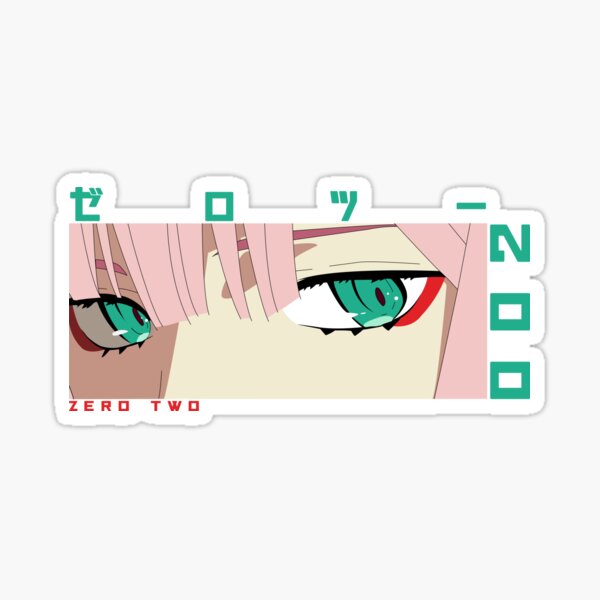 "Zero Two 02 - Darling In The Franxx" Sticker for Sale by ice-man7 ...
