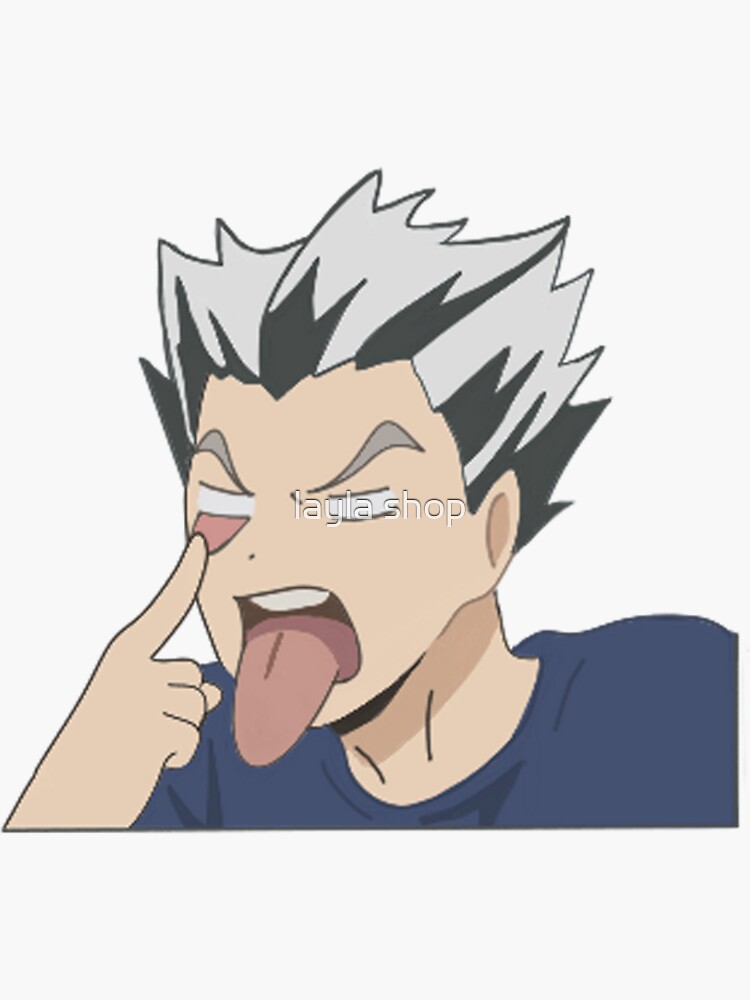 "haikyuu - emo eule bokuto meme" Sticker von lyla645 | Redbubble
