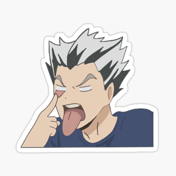 "haikyuu - emo eule bokuto meme" Sticker von lyla645 | Redbubble