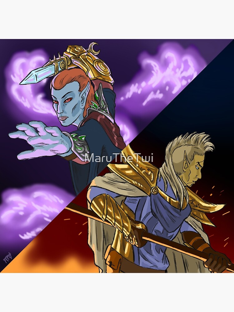 "Nerevar and Nerevarine" Poster by MaruTheTwi | Redbubble