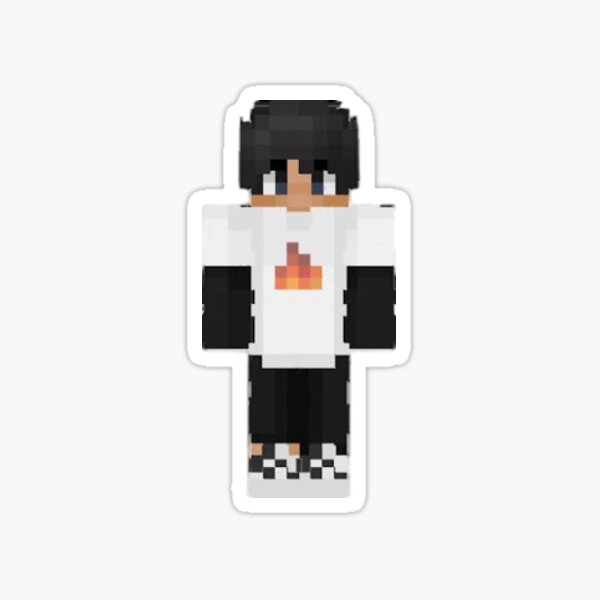 "Sapnap Minecraft Skin" Sticker for Sale by bettiehanson5 | Redbubble