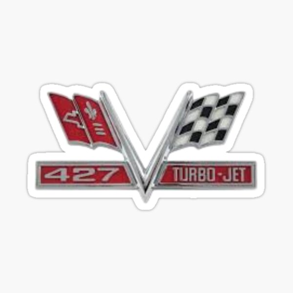 "427 TURBO-JET EMBLEM " Sticker for Sale by RBOJCK | Redbubble