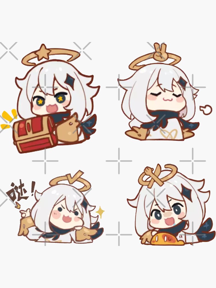 "Paimon Genshin Impact" Sticker for Sale by milkqtea | Redbubble
