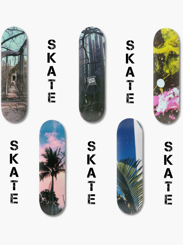 "Skateboard Skate Sticker Pack" Sticker by simzzuk | Redbubble
