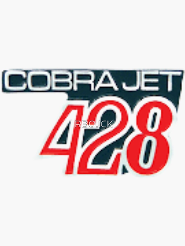 "Cobra JET 428 Fender Emblem " Sticker for Sale by RBOJCK | Redbubble