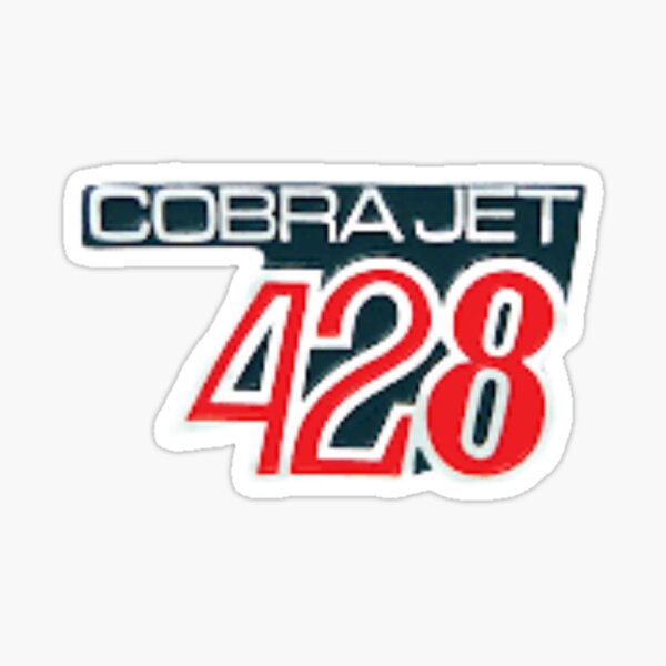 "Cobra JET 428 Fender Emblem " Sticker for Sale by RBOJCK | Redbubble