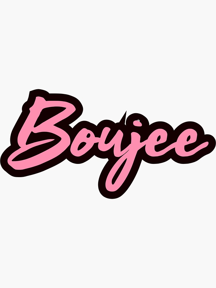 "Boujee [Pink]" Sticker for Sale by ckz19 | Redbubble