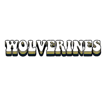 "wolverines" Sticker for Sale by maplow28 | Redbubble