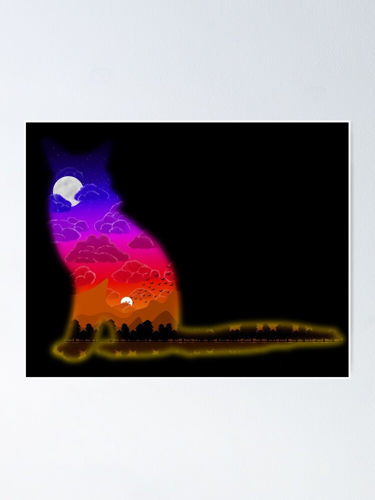 "Sunset Fox Silhouette" Poster by Korki-Dorki | Redbubble